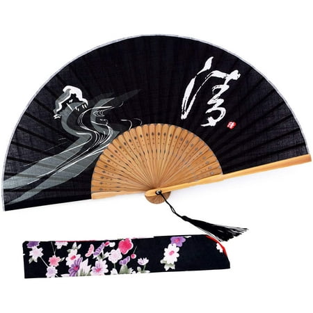 Folding Hand Rave Fan for Women/Men, Chinease/Japanese Bamboo Fan Folding Hand Fan, Hand Fan ...