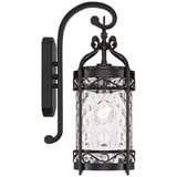 John Timberland Paseo Outdoor Vintage Wall Light Fixture Matte Black 19 ...