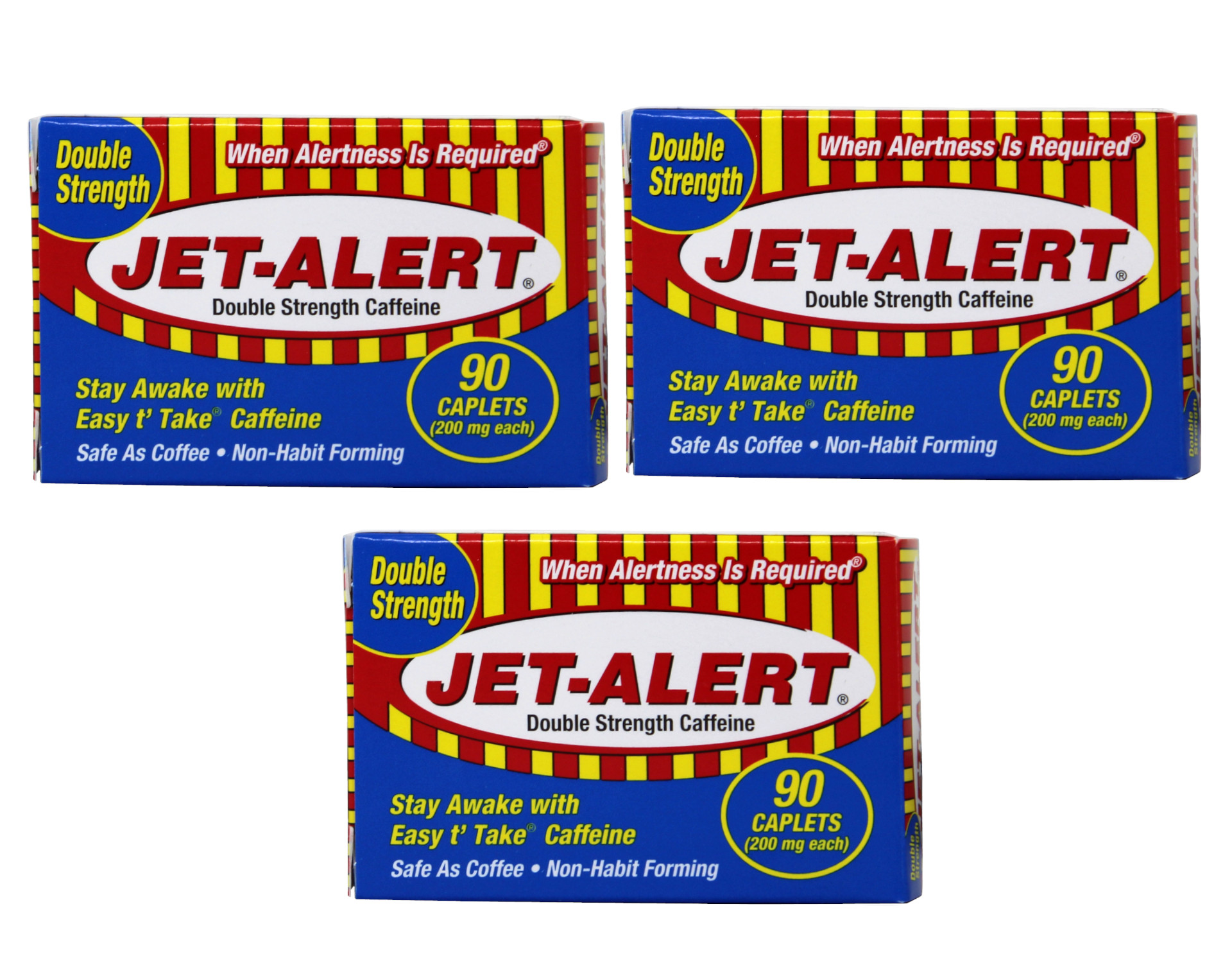 Jet-Alert Double Strength, 90 caplets (3) - Walmart.com