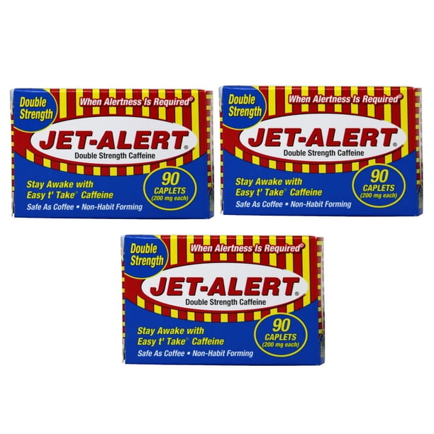 Jet-Alert Double Strength, 90 caplets (3) - Walmart.com