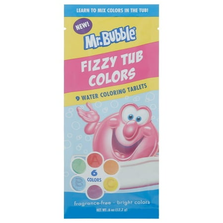 Mr. Bubble Fizzy Tub Colors (12 Packets, 9 Tablets Each) | Walmart Canada