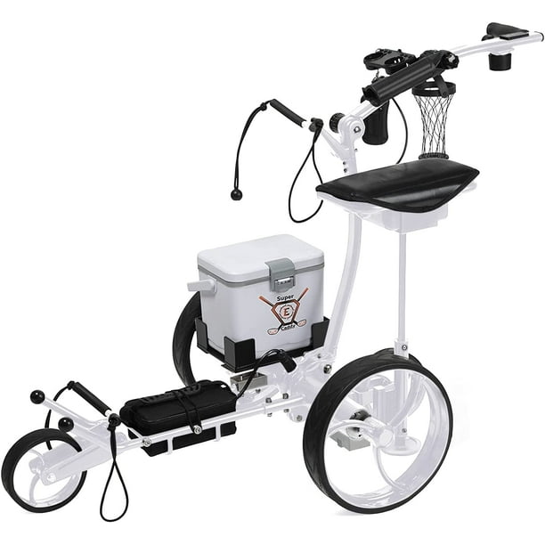 Super E Caddy Pro Electric Remote Control Golf Cart with Cooler, Seat ...