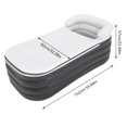 ToppiJoy Foldable Inflatable Bathtub, Portable Freestanding Bathtub for ...