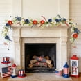 4th of July Decorations-Tinsel Garland Flexible Cuttable Red White Blue ...
