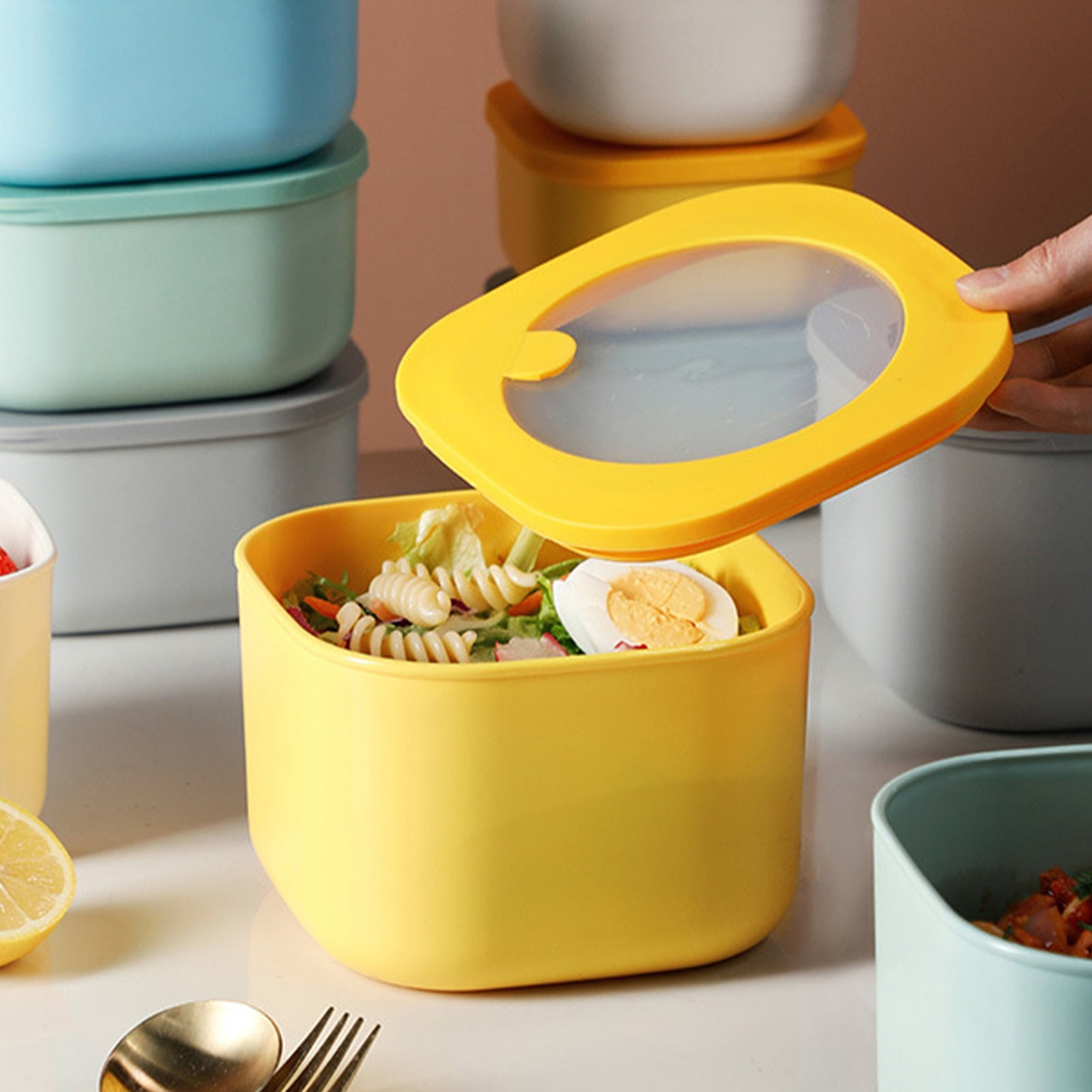 Travelwant Food Storage Containers Set - Airtight Plastic Containers ...