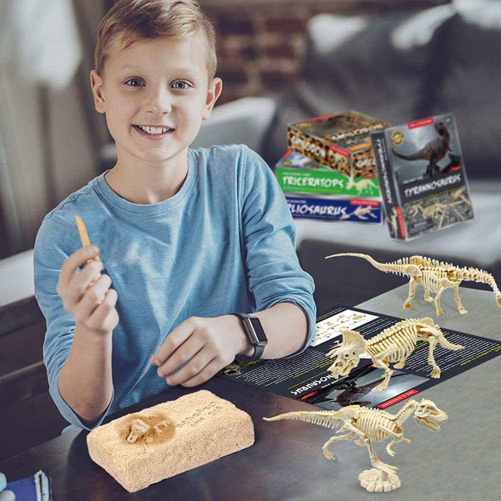 Buy YOYTOO Dinosaur Dig Kit, T-Rex Skeleton Dig Excavation Kit for Kids ...
