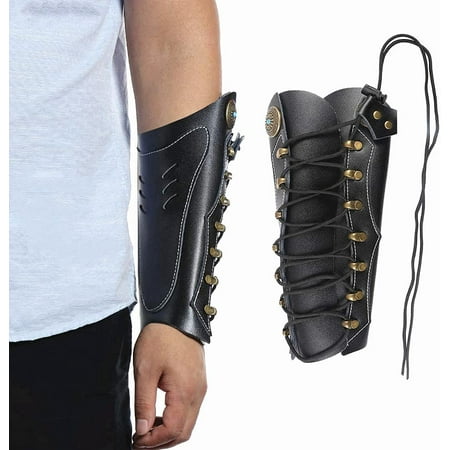 Arm Guard Archery Leather Arm Protector Hunting Shooting Arrow Bow Gear ...