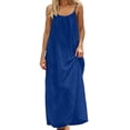 Backless Strapless Long Dress for Women Elegant Sleeveless Summer Maxi ...