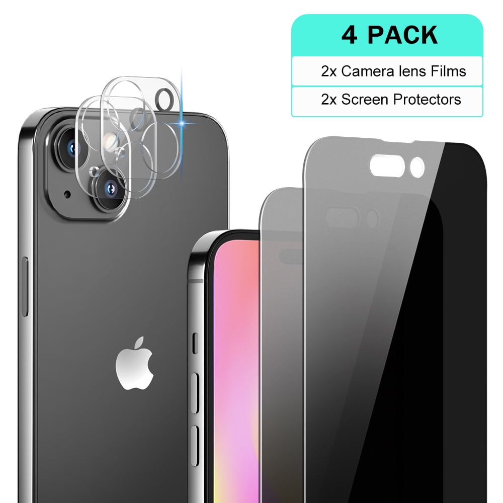 NIFFPD 2 Pack Privacy Screen Protector for iPhone 14 6.1" with 2 Pack ...