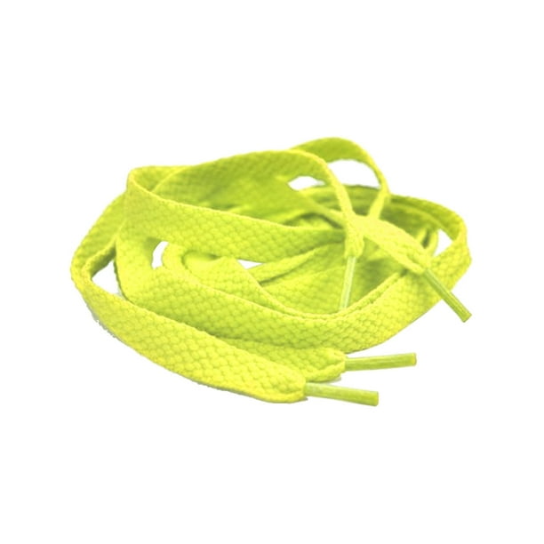 Bright Neon Yellow 38" Retro 80s Rave Costume Shoe Laces - Walmart.com ...