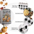 Bathroom Shower Curtain Fall Leopard Pumpkin Sunflower Waterproof ...
