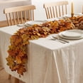 AuroraX Artificial Maple Leaf Fall Garland Thanksgiving Maple Leaf Vine ...