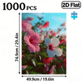 (1000pcs) Adult Mini Puzzles, with a Design of Flowers Blooming in ...