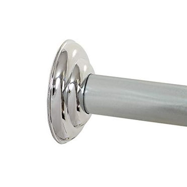 Zenna Home Rust-Resistant Adjustable Decorative Tension Shower Rod, 44 ...