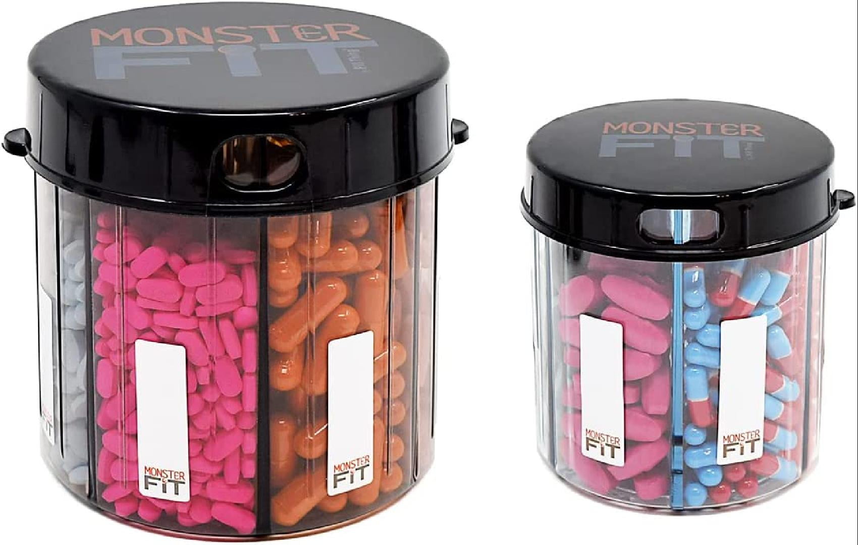 Pill Thing Monster & Monster Jr Supplement Medication Dispensers with ...