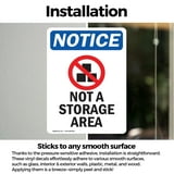 (2 Pack) Not A Storage Area Sign - Walmart.com