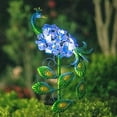 Peacock Solar Lights Outdoor - Garden Solar Lights with Stakes Metal ...