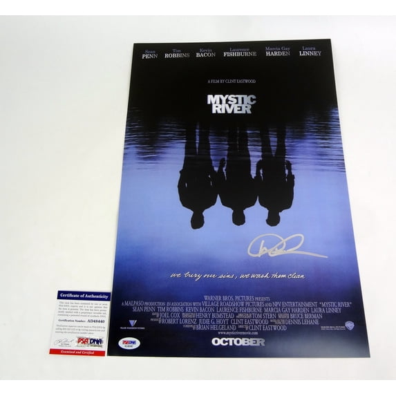 Dennis Lehane Author Signed Autograph Mystic River Movie Poster PSA/DNA ...