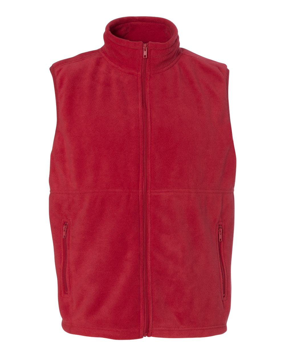 Colorado Clothing 9631 Men's Sport Fleece Full-Zip Vest - Red - 4X ...