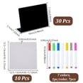 7Pcs PP Plastic Erasable Pen Eternal Pen with 30Pcs PVC Mini Chalkboard ...