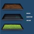 5 Pack of Durable Black Plastic Growing Trays (Without Drain Holes) 21 ...