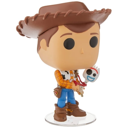 POP! Funko Disney Pixar Toy Story 4 Sheriff Woody Holding FORKY Vinyl ...