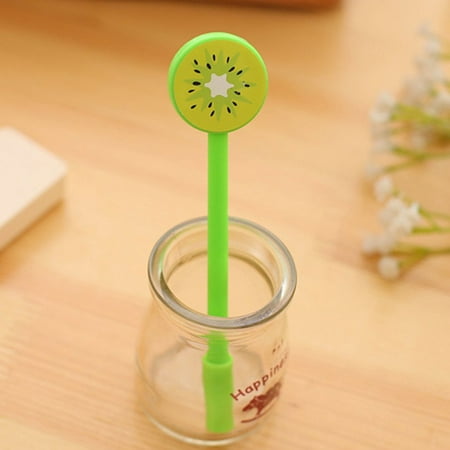 Compact Size Cute Fruit Lollipop Gel Pens Kawaii Student Stationery Pen ...