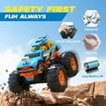 2-in-1 Monster Truck Toys with Transform Launcher Track – 1:16 RC ...