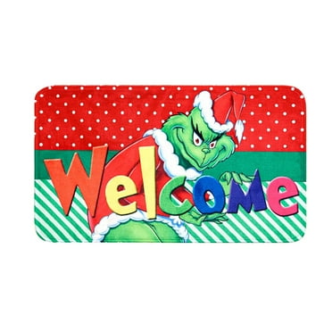 Christmas Doormat Holiday Indoor Outdoor 40 x 60cm,Christmas Grinch Mat ...