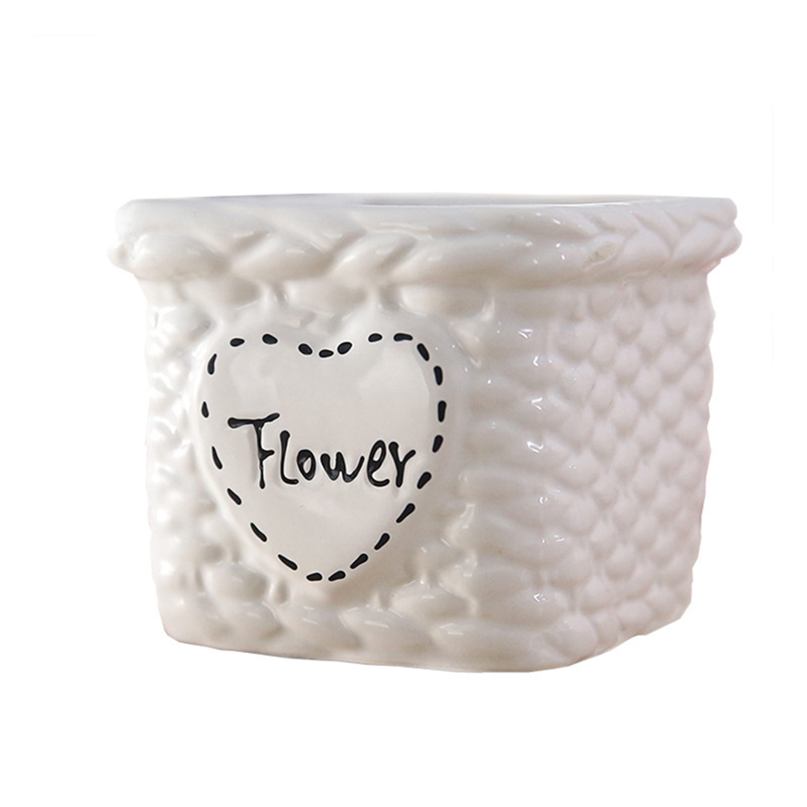 Puloru Flower Pot, Cube/Screw Tube/Cup Shape Ceramic Succulent Planter ...