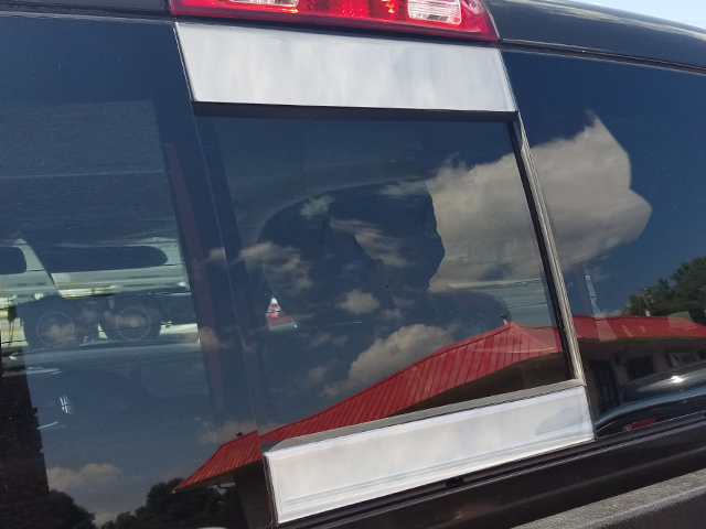 Stainless Steel Rear Window Set 2Pc Fits 2009-2018 Ram Trucks Ram ...