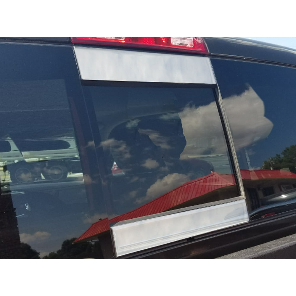 Stainless Steel Rear Window Set 2Pc Fits 2009-2018 Ram Trucks Ram ...