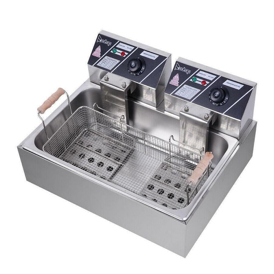 Commercial Electric Countertop Deep Fryer, Single Tank w/ 12 Liter ...