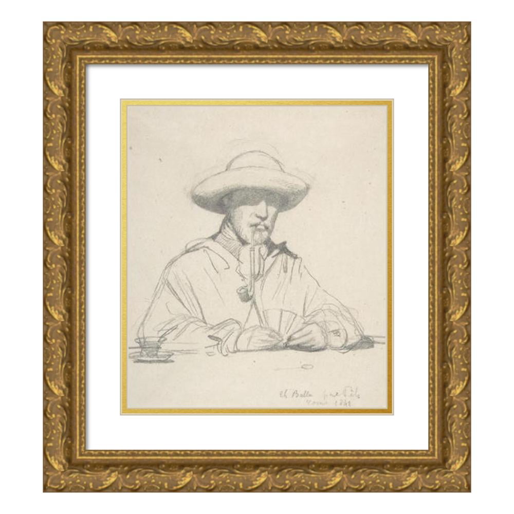 Isidore Pils 15x17 Gold Ornate Wood Frame and Double Matted Museum Art ...