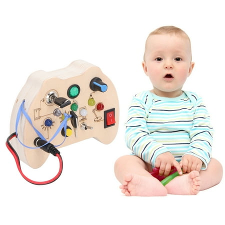Wooden Switch Sensory Board, Portable Light Switch Board Toy For Home ...