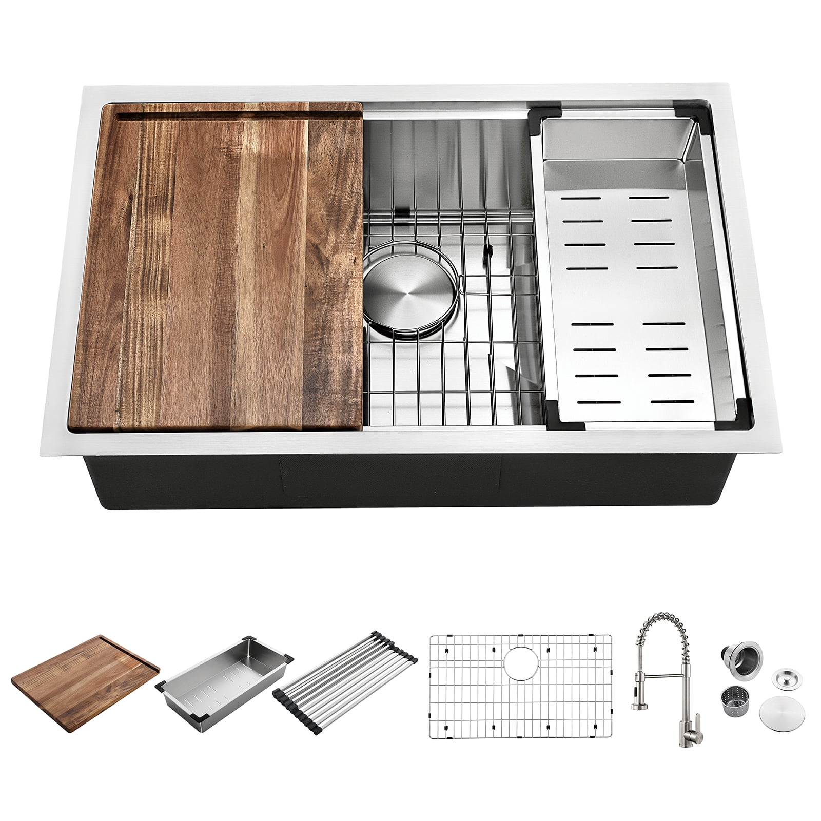 30-inch Drop In Stainless Steel Kitchen Sink Workstation Kitchen Sink ...