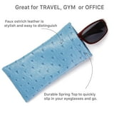 4 Pack Slip In Eyeglass Case Soft Squeeze Top Pouch For Women Men ...