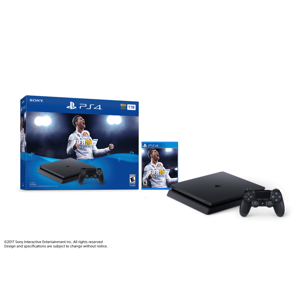 Sony PlayStation 4 Slim 1TB FIFA 18 Bundle, Black, CUH-2115B - Walmart ...