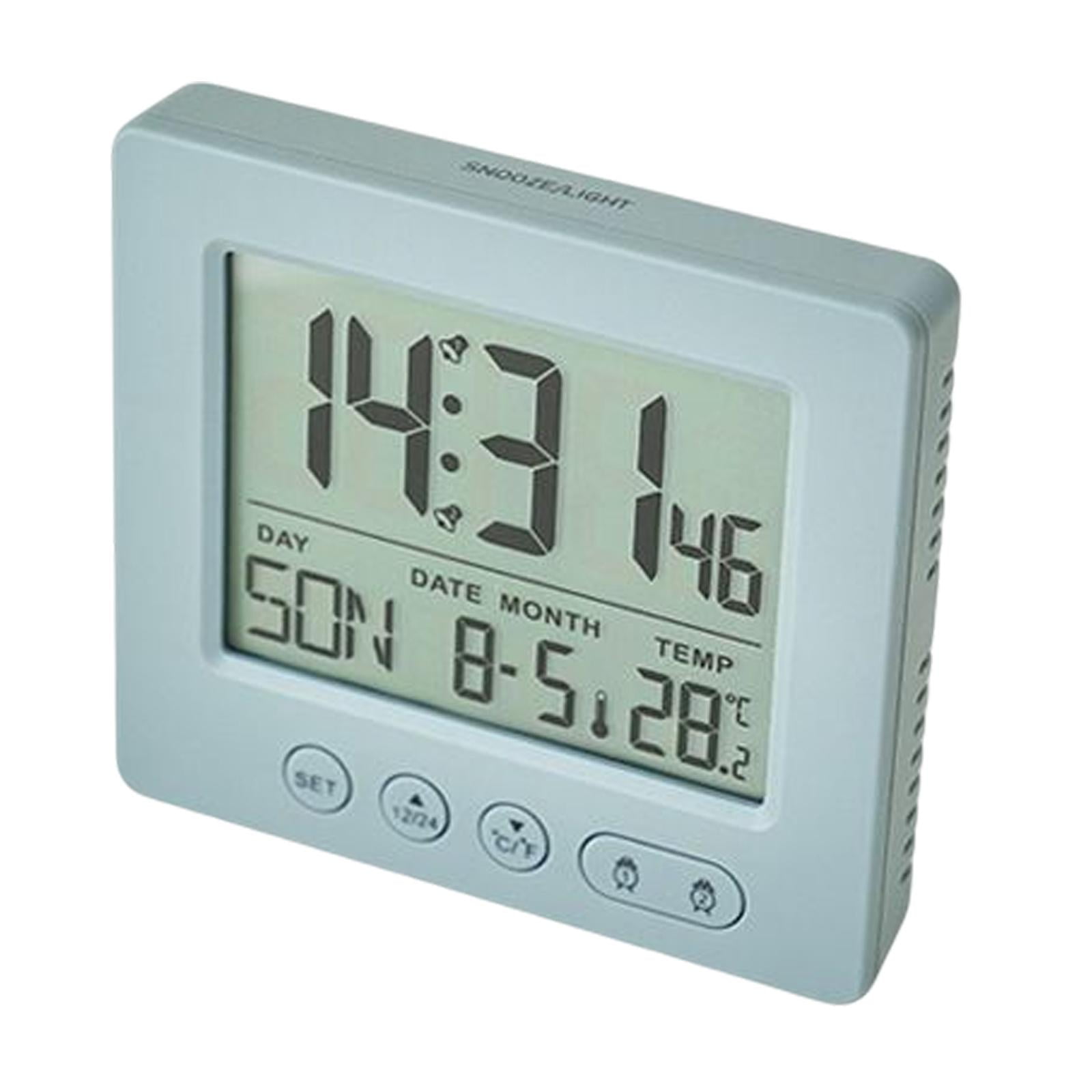 Reloj digital Hora moderna Fecha de Pantalla de temperatura LCD Luz ...