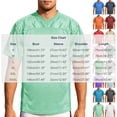 Blank Football Jerseys for Men,Mesh Polyester Plain Football Shirt V ...