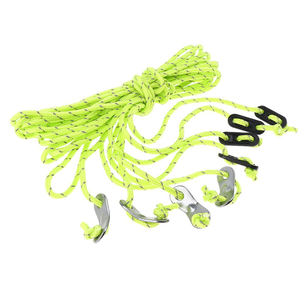 4pcs Reflective Guyline Tent Rope Outdoor Camping Tarp Cord aa Canopy ...