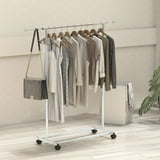 Simple Houseware Heavy Duty Clothing Garment Rack, Chrome - Collapsible ...