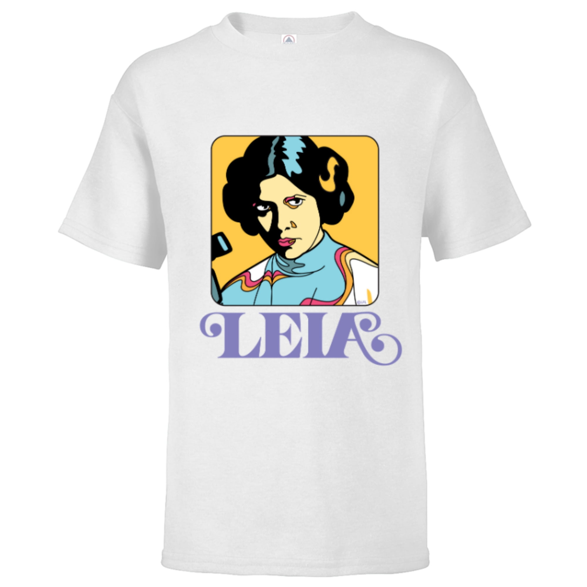 Star Wars Princess Leia Retro Iconic - Short Sleeve T-Shirt for Kids ...