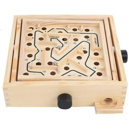 HTAIGUOMaze Board Game, Brain Game, Wooden Maze Board, Hand Maze Toy ...