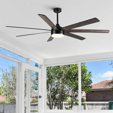 Wellspeed 84 inch Ceiling Fan, Modern, Industrial, Indoor Room/Outdoor ...