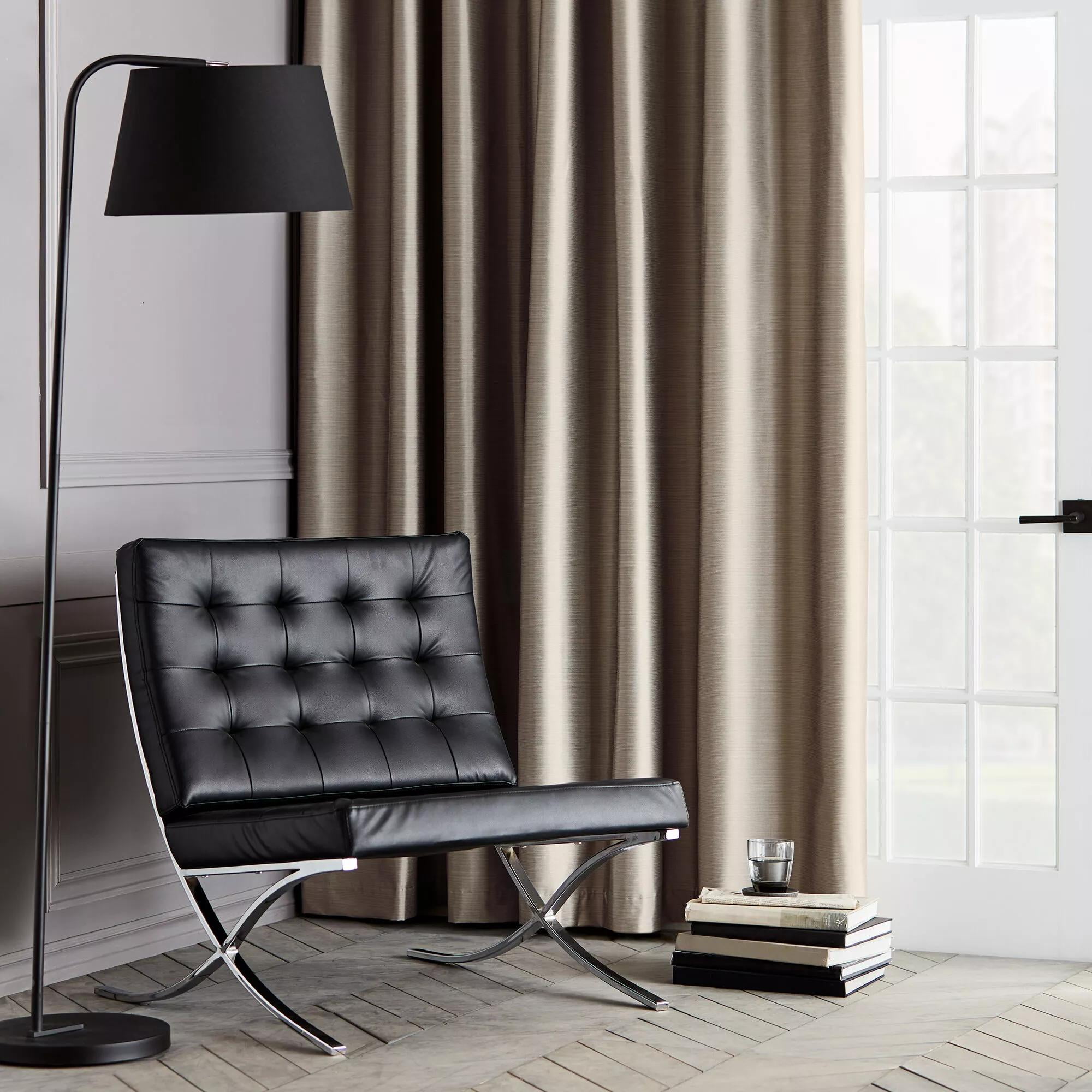 Click here for Bouclair Beige Pegaze Blackout Curtain 52x96 In (1... prices