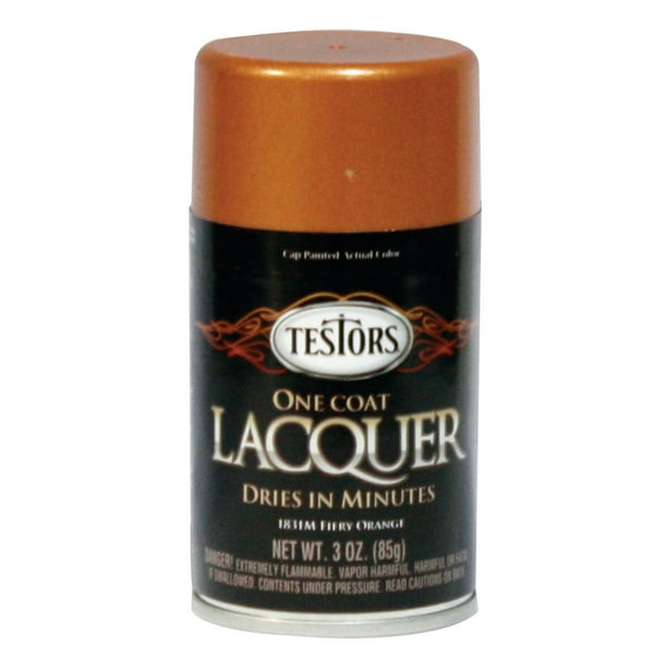 Testors One Coat Lacquer Paint, 3 oz. Spray Can, Fiery Orange - Walmart.com