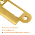 Uxcell 145mm x 36mm 201 Stainless Steel Door Latch Deadbolt Strike ...