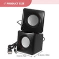 GJX 2026 New 1 Pair of Mini Wired Speaker Desktop Usb Computer Speaker ...