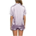 Jsaierl Silk Pajamas For Women Set Shorts Womens Silk Satin Pajamas